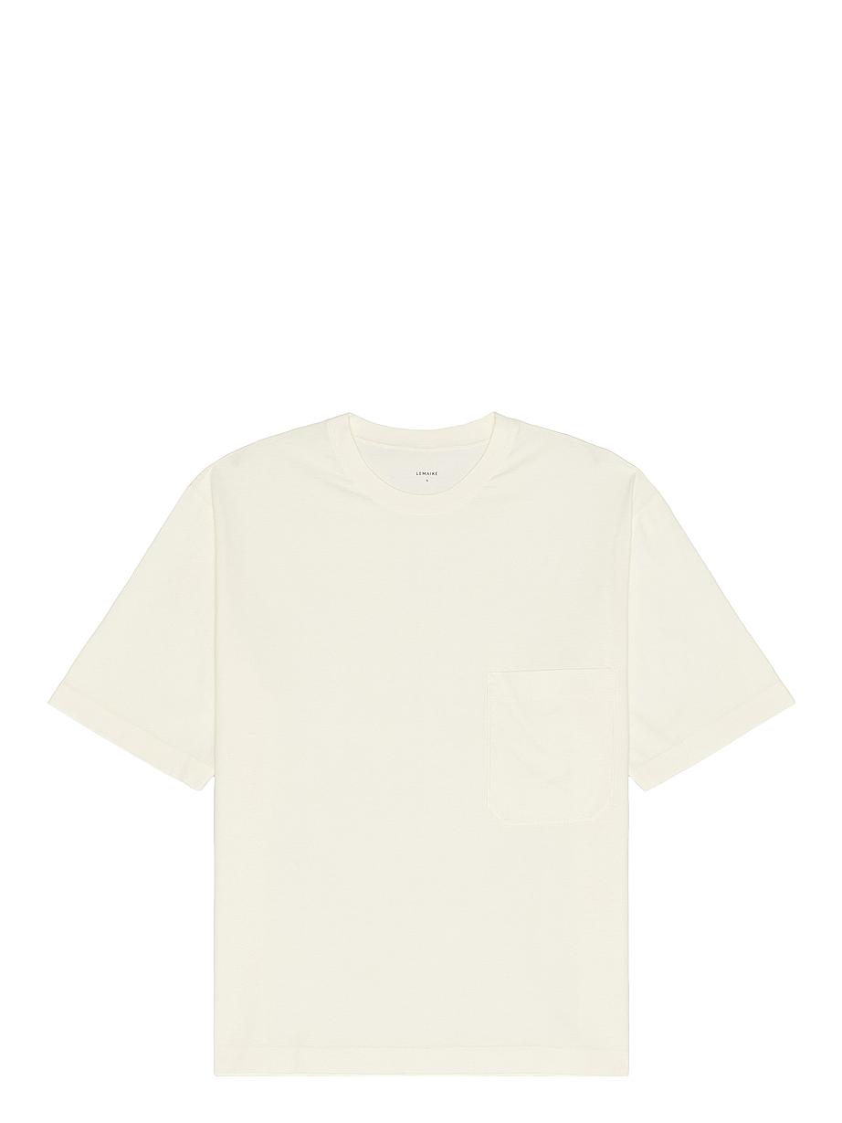 LEMAIRE lemaire short sleeve t-shirt in cream